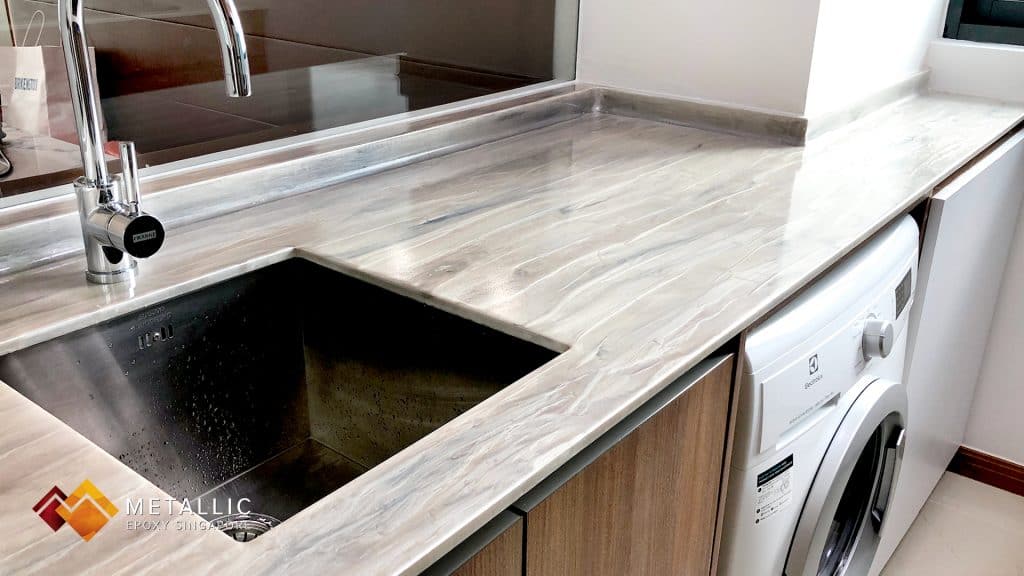 Our countertop is special due to the nature of the powder holding ...