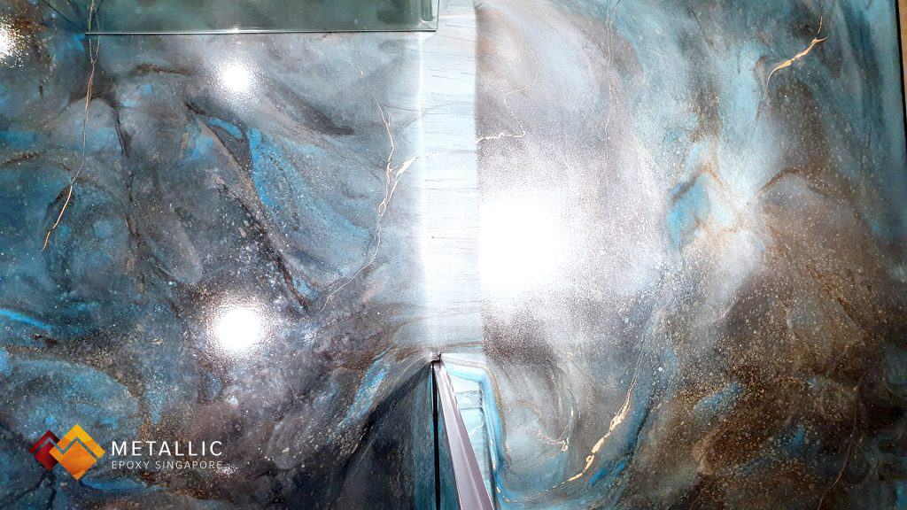 Cobalt Galaxy Bathroom Flooring