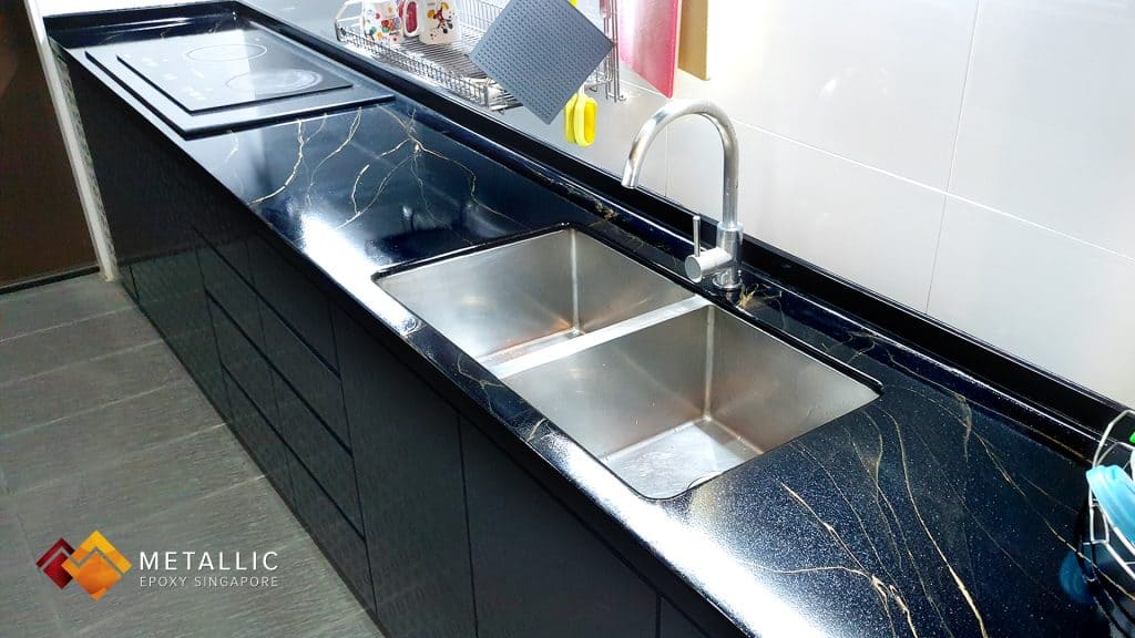 Black Onyx Marble Countertop