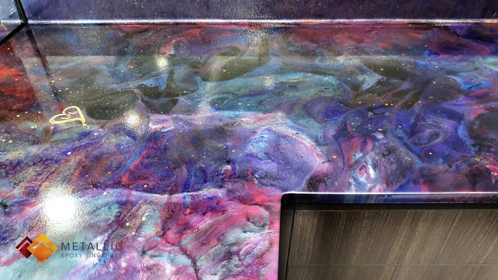 Blue Purple Galaxy Countertop