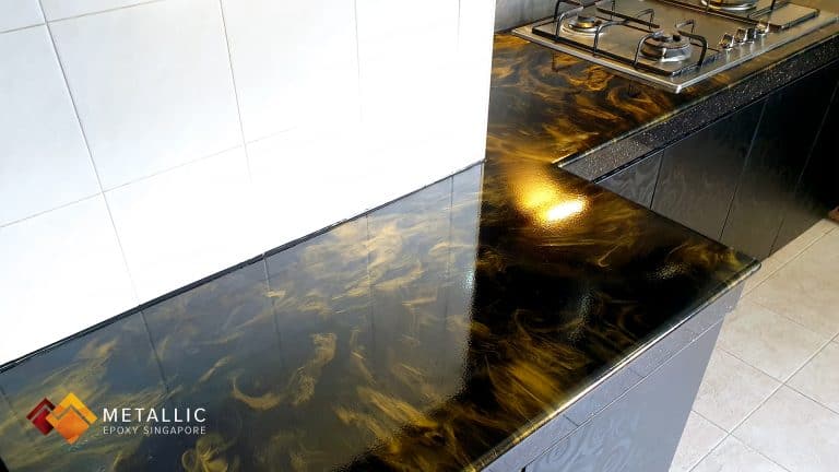 Gold Smelt Swirl Countertop
