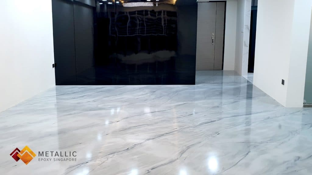 Misty Grey Marble Flooring