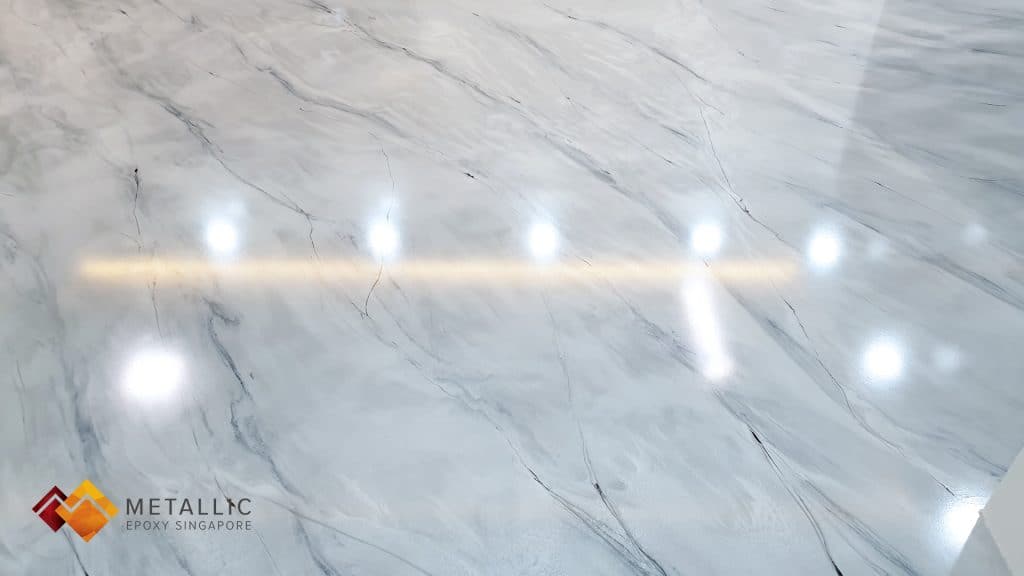 Misty Grey Marble Flooring