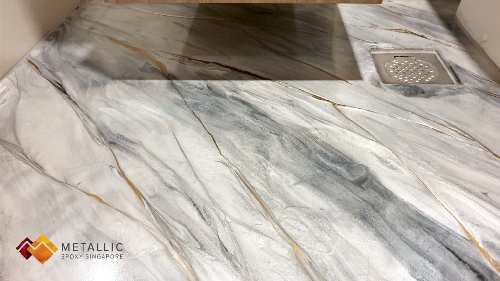 Florance Grey Marble Bathroom Flooring