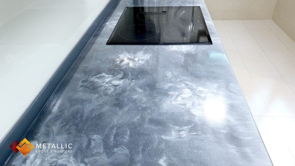 Graphite Grey Swirl Countertop
