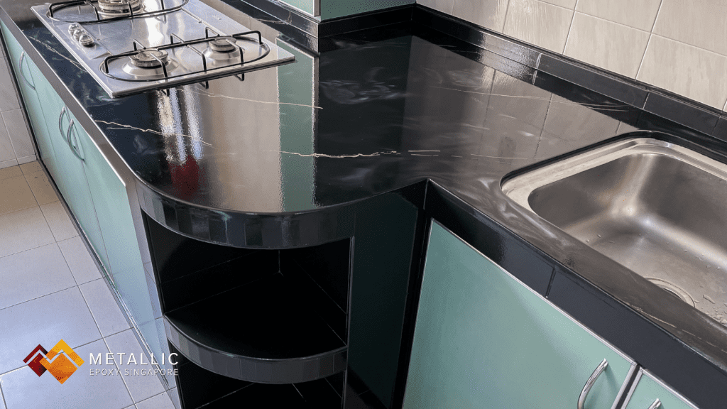 Obsidian Black Swirl Countertop is special due to the nature of the ...