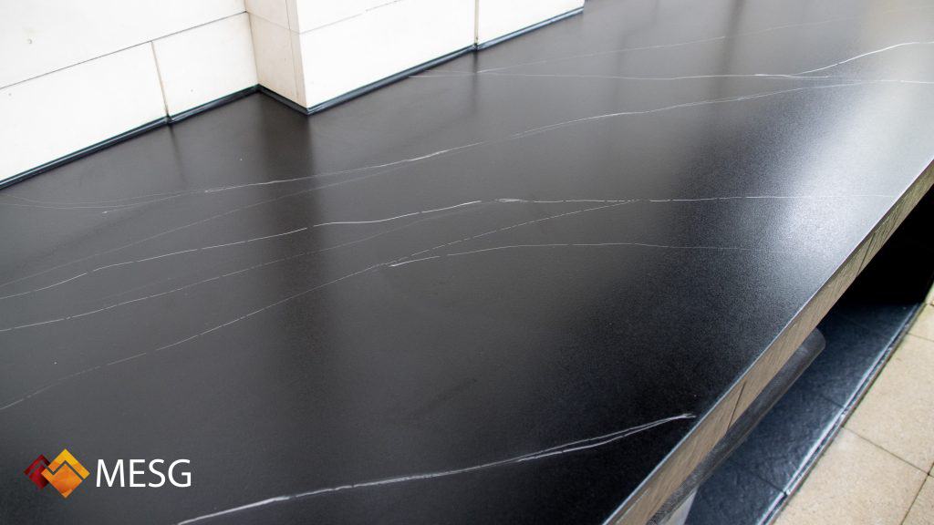 Black Marble Silver Countertop